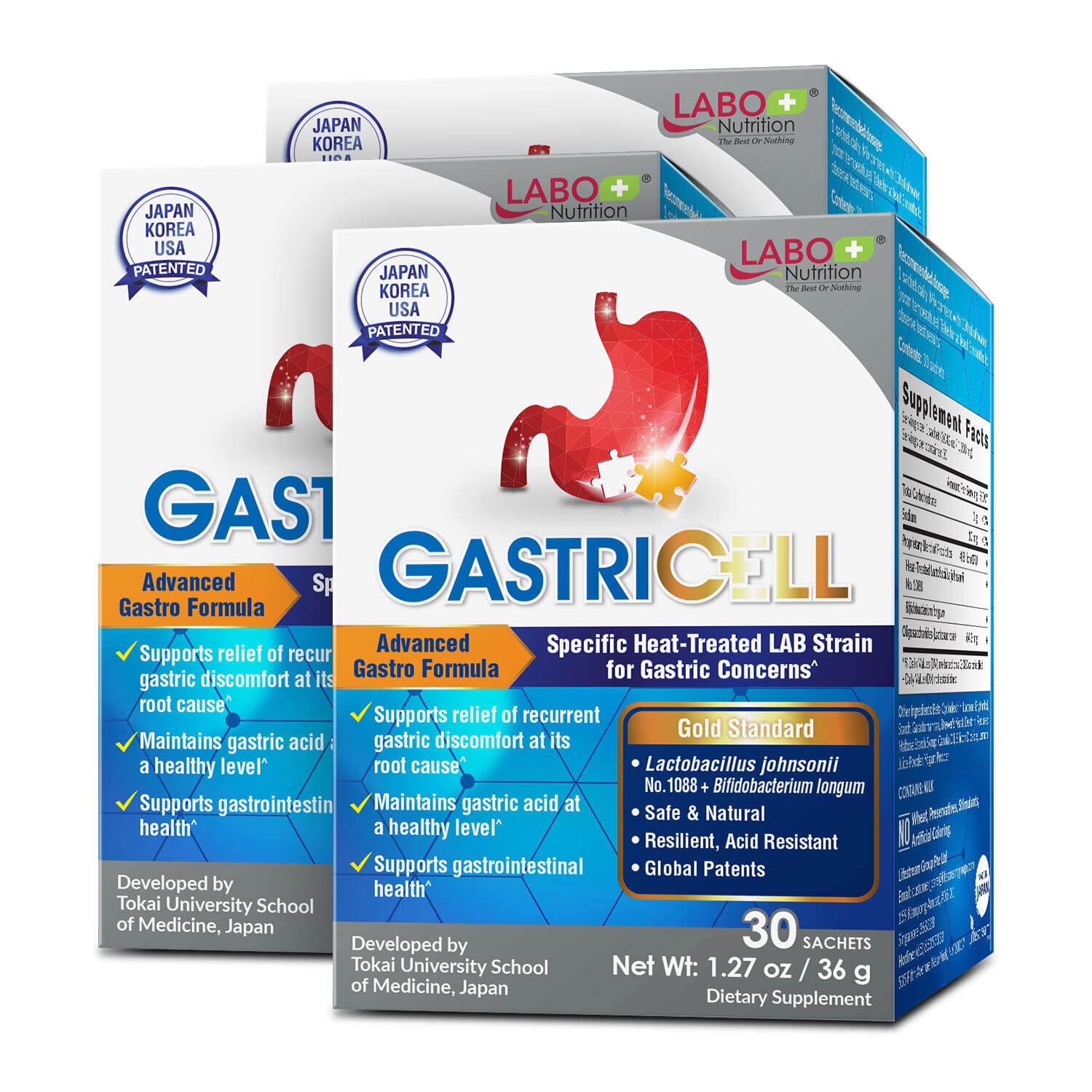 Mua GASTRICELL - Target H. Pylori, Acid Reflux, Heartburn, Gastric Acid ...