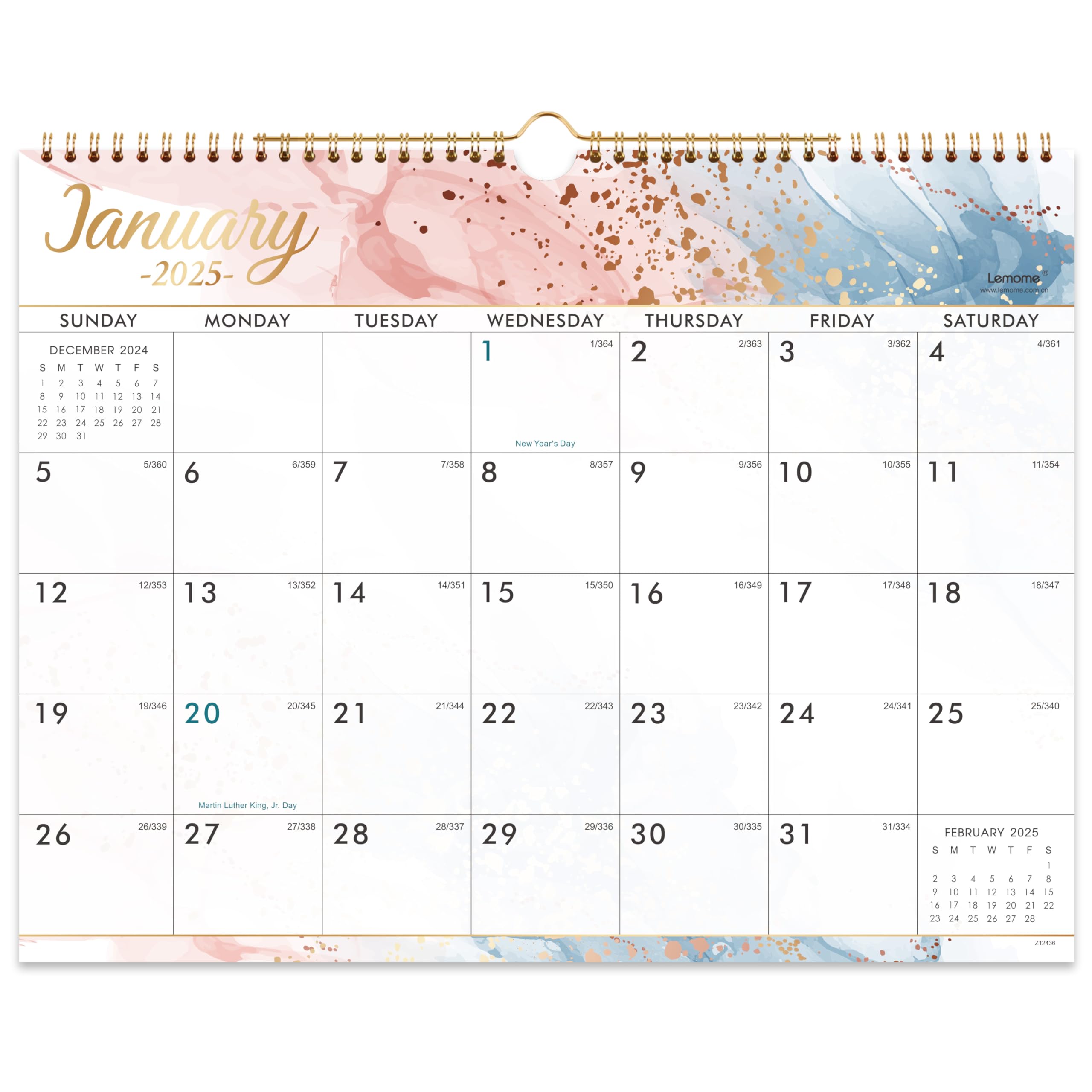 Mua 2025 Wall Calendar - Wall Calendar 2025, 18 Months 2025 Calendar ...