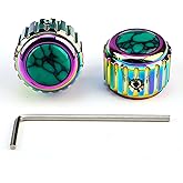 Amazon.com: OVSAL 2Pcs Aluminum Alloy Electric Bass Guitar Knobs 6.1mm ...