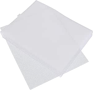 Amazon.com: Acrux7 30 Pack 7 Count Clear Plastic Mesh Canvas Sheets ...