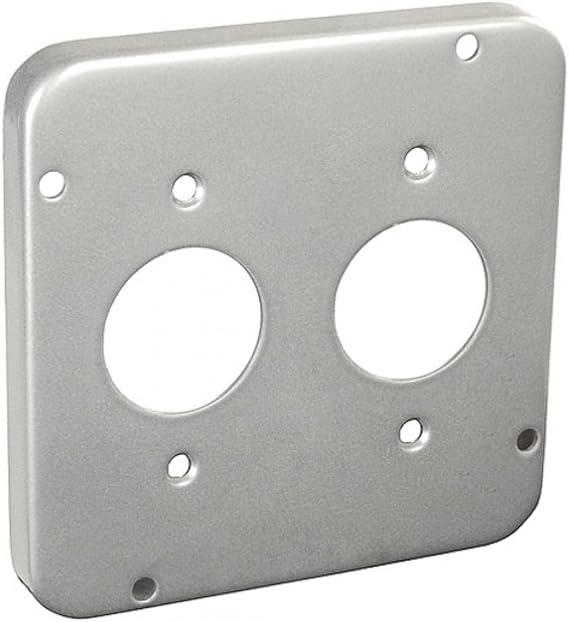 1 Pc, 4-11/16 Industrial Surface Cover, 1/2 In. Raised, Duplex ...