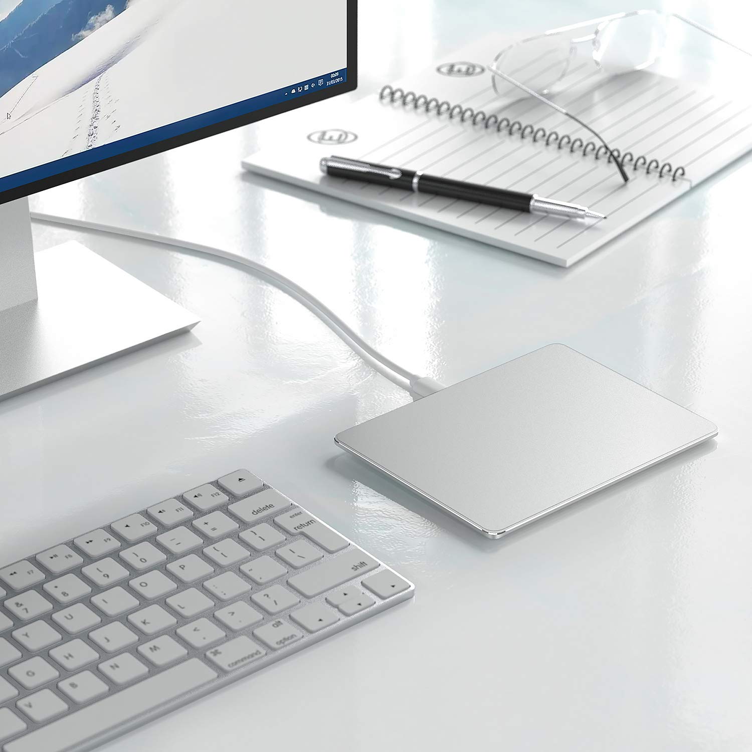 Mua USB Trackpad Touchpad, Portable Slim Aluminum USB Wired Touchpad ...