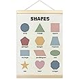Amazon.com: TLESKE Boho Classroom Shapes Chart Poster Hanger Frame ...