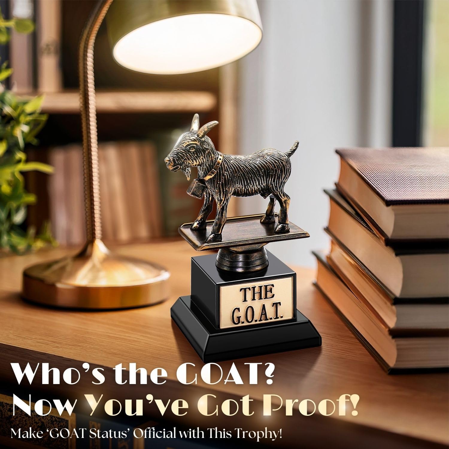 Mua Flexzion The Goat Trophy Award - Greatest of All Time Funny Trophy ...