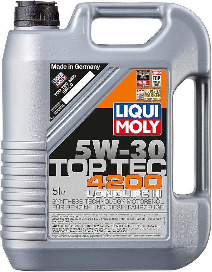 Liqui Moly Top Tec 4200 5W-30 5L: Amazon.co.uk: Car & Motorbike