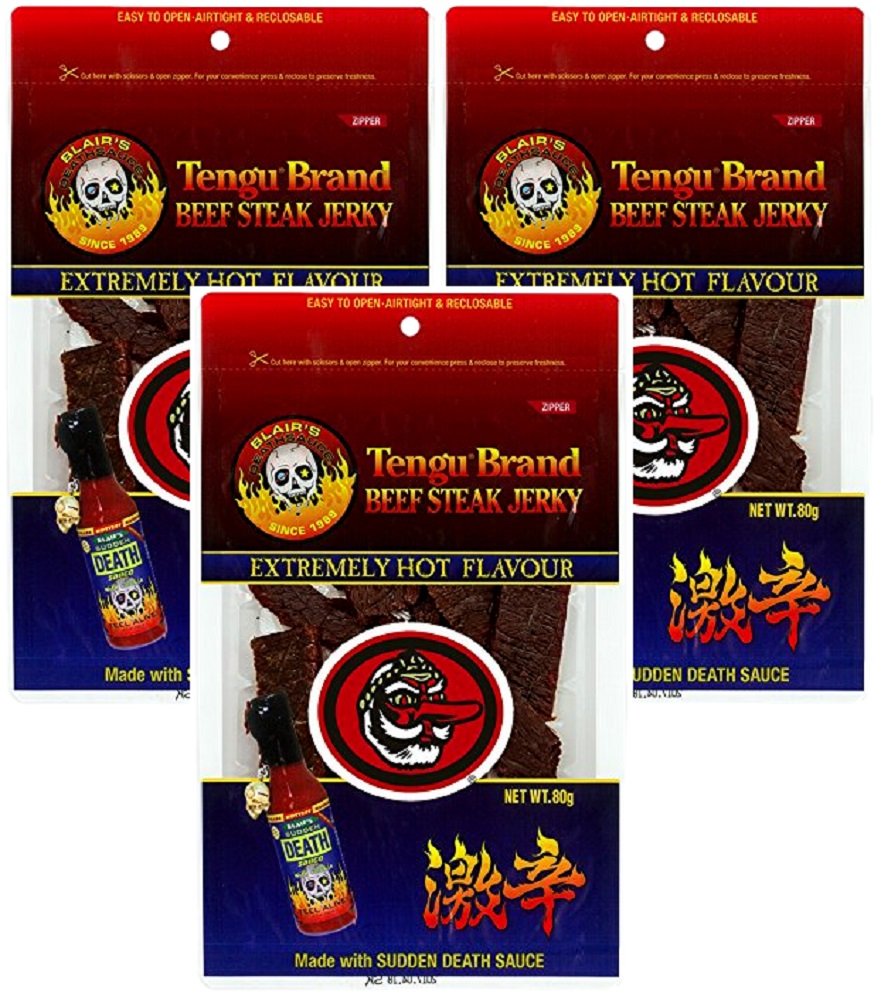 Mua Tengu Beef Steak Jerky, Super Spicy, 2.6 oz (75 g) x 3 Bag Set ...