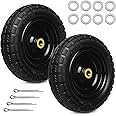 Amazon.com: 13 Inch Solid Rubber Tires, 4.00-6 Tire Flat Free with 5/8 ...