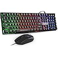 Amazon.com: mafiti RK101 Computer Keyboard Mouse Combo Wired, RGB ...