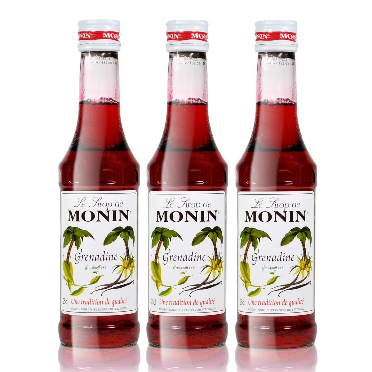 3x Monin Grenadine Sirup, 250 ml Flasche: Amazon.de: Lebensmittel ...