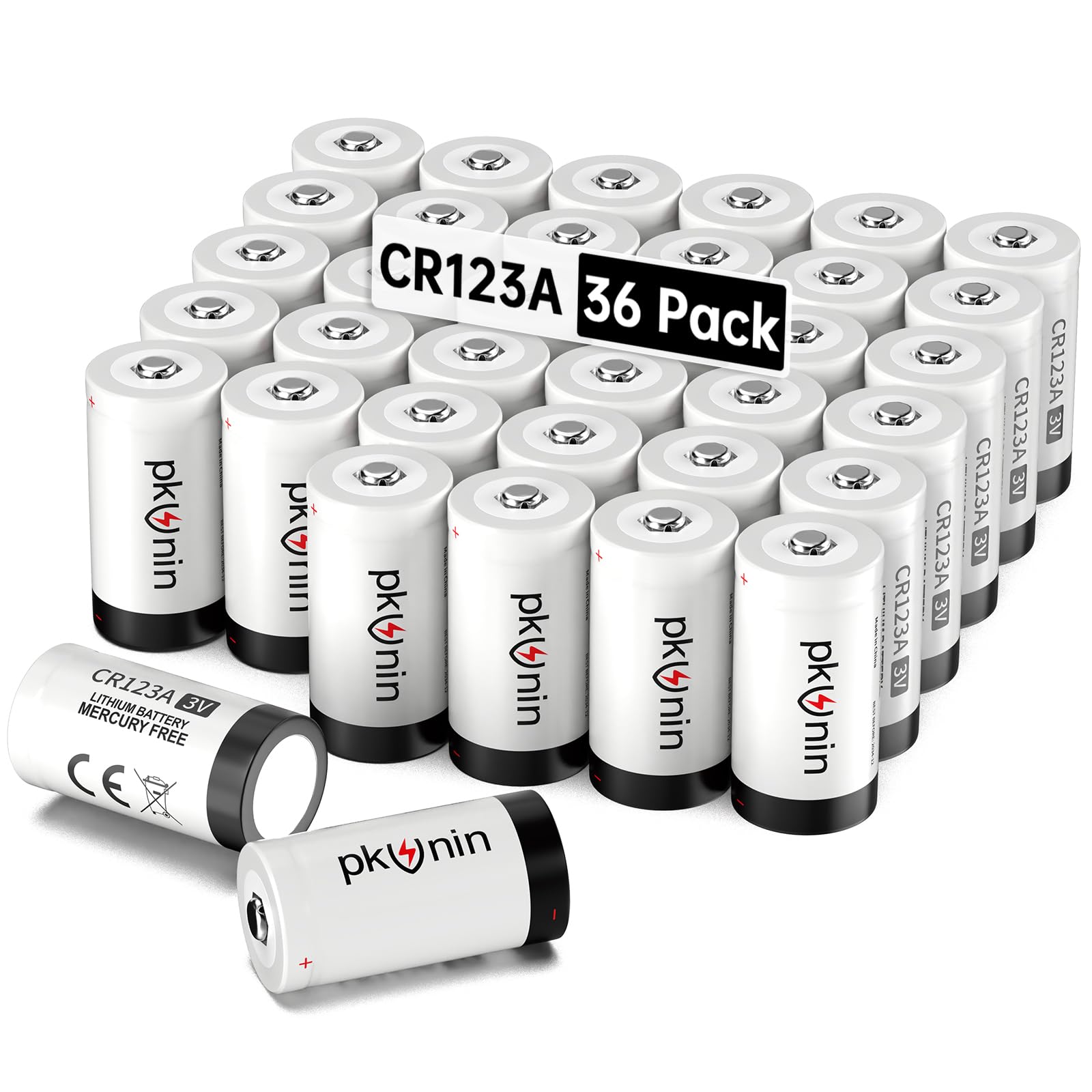 CR123A 3V Lithium Battery CR17345 3 Volt Photo Batteries 36 Pack, 10 ...