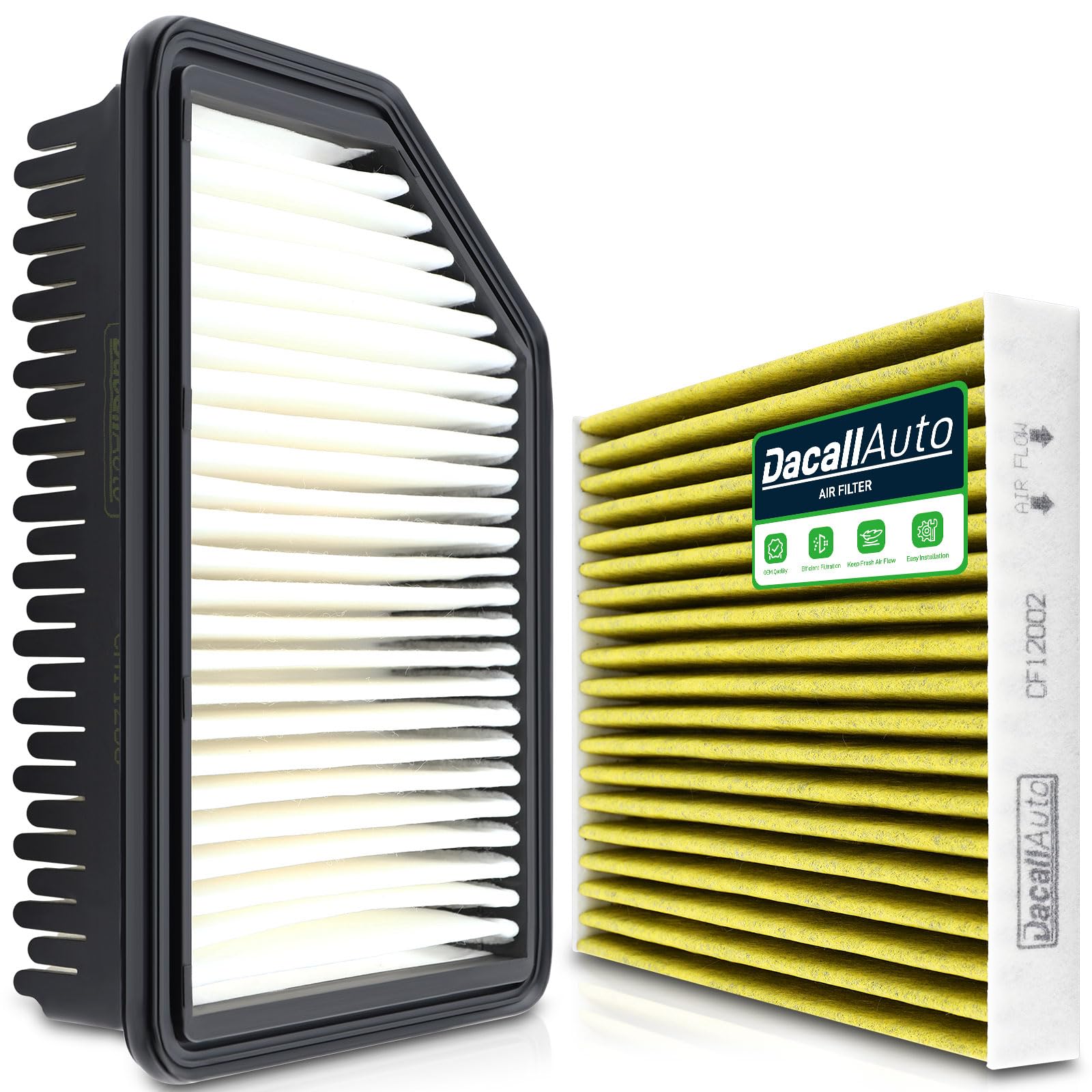 Engine & Cabin Air Filter Set for Kia Soul L4 1.6L/2.0L (2014 2015 2016 ...