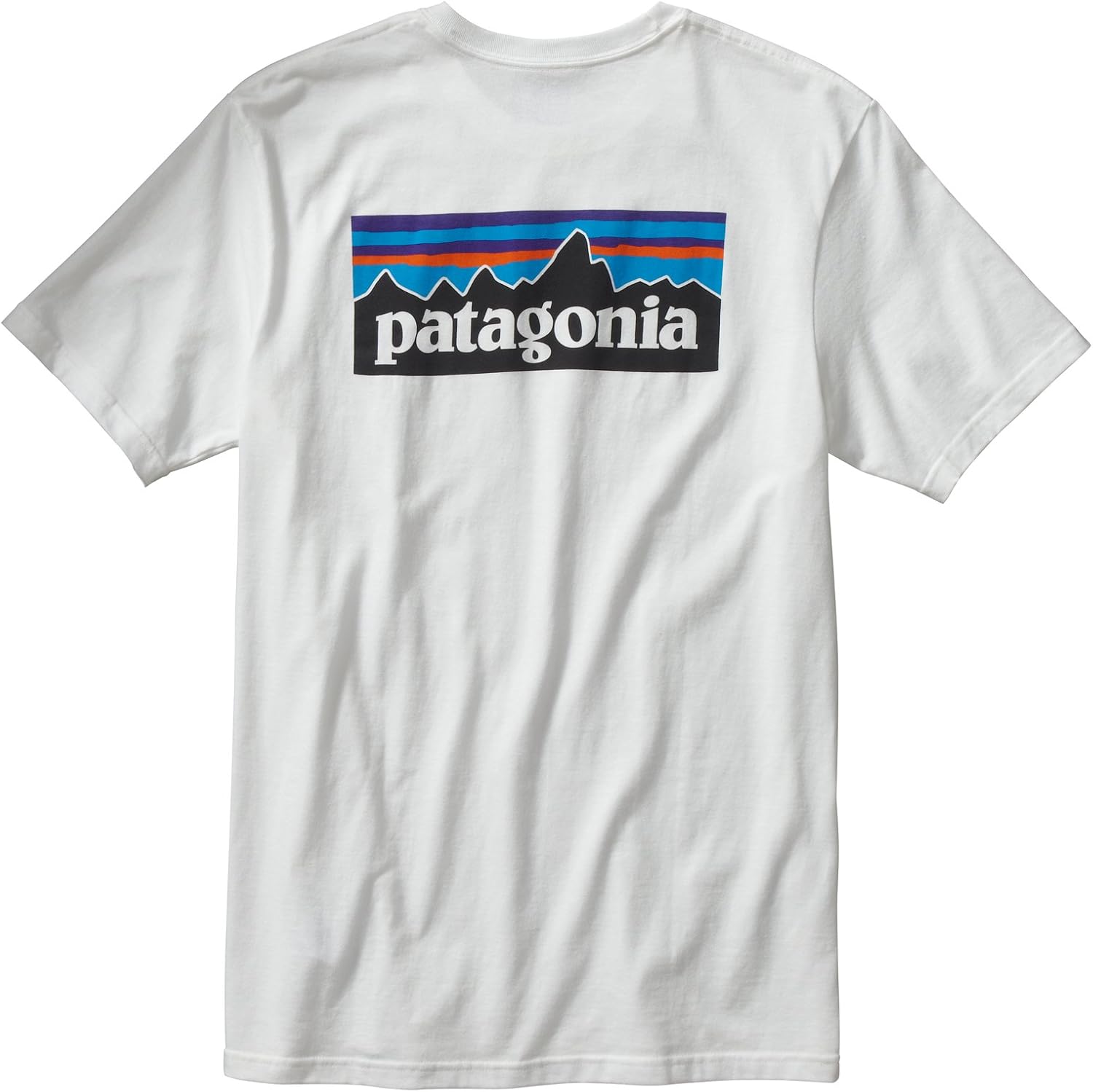 Patagonia P6 Logo Mens playera de algodón, Blanco (Large,white): Amazon ...