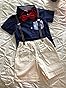 Amazon.com: Boarnseorl Baby Boys Short Sleeve Gentleman Outfit Suits Set,4Y-5Y Blue: Clothing ...