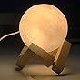 Moon Light - 3D Printing Moon - Stepless Dimmable - Moon Lamp Shade ...