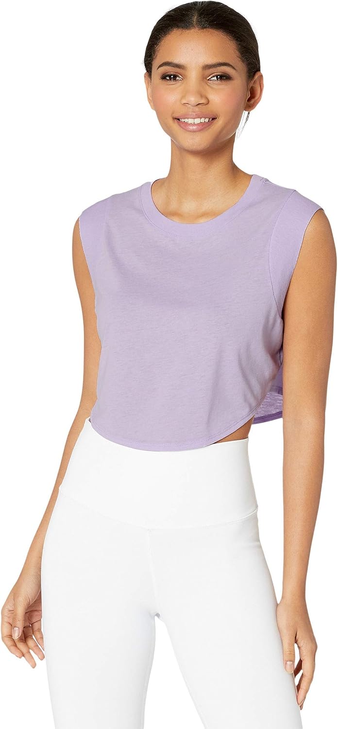 ALO Women's Echo Tee Ultraviolet X-Small: Amazon.ca: Clothing & Accessories