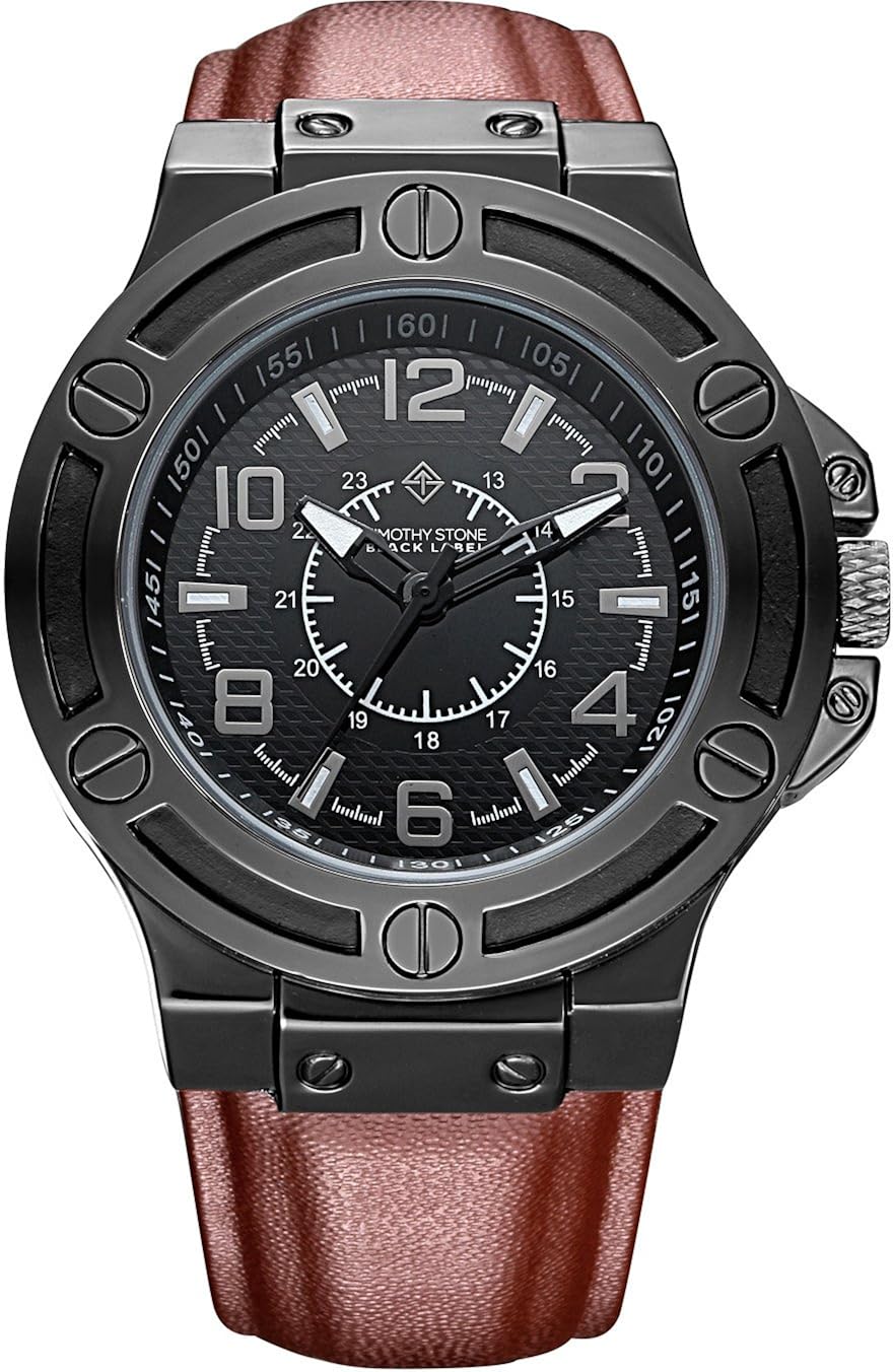 Timothy Stone - Watch - M-013-BKBR: Amazon.co.uk: Watches