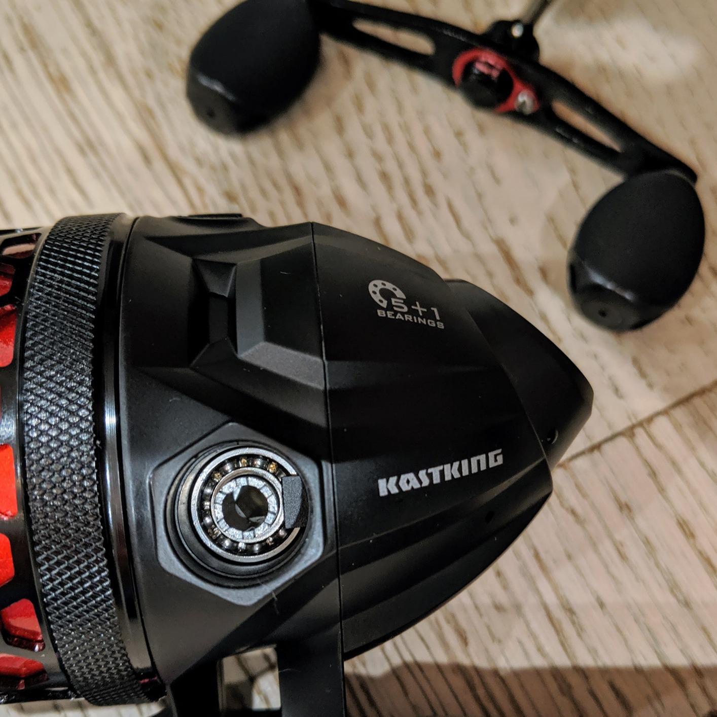 $10/mo - Finance KastKing Brutus Spincast Fishing Reel,Easy to Use Push ...