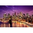 Amazon.com : SADFA 7x5ft New York City Backdrop Night USA Cityscape ...
