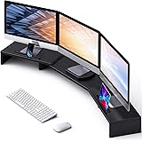 LORYERGO Dual Monitor Stand, Computer Monitor Stand Riser, Adjustable ...