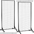 Amazon.com: Blulu 2 Pcs Standing Grid Panel Tower with S Hook 2' x 6 ...
