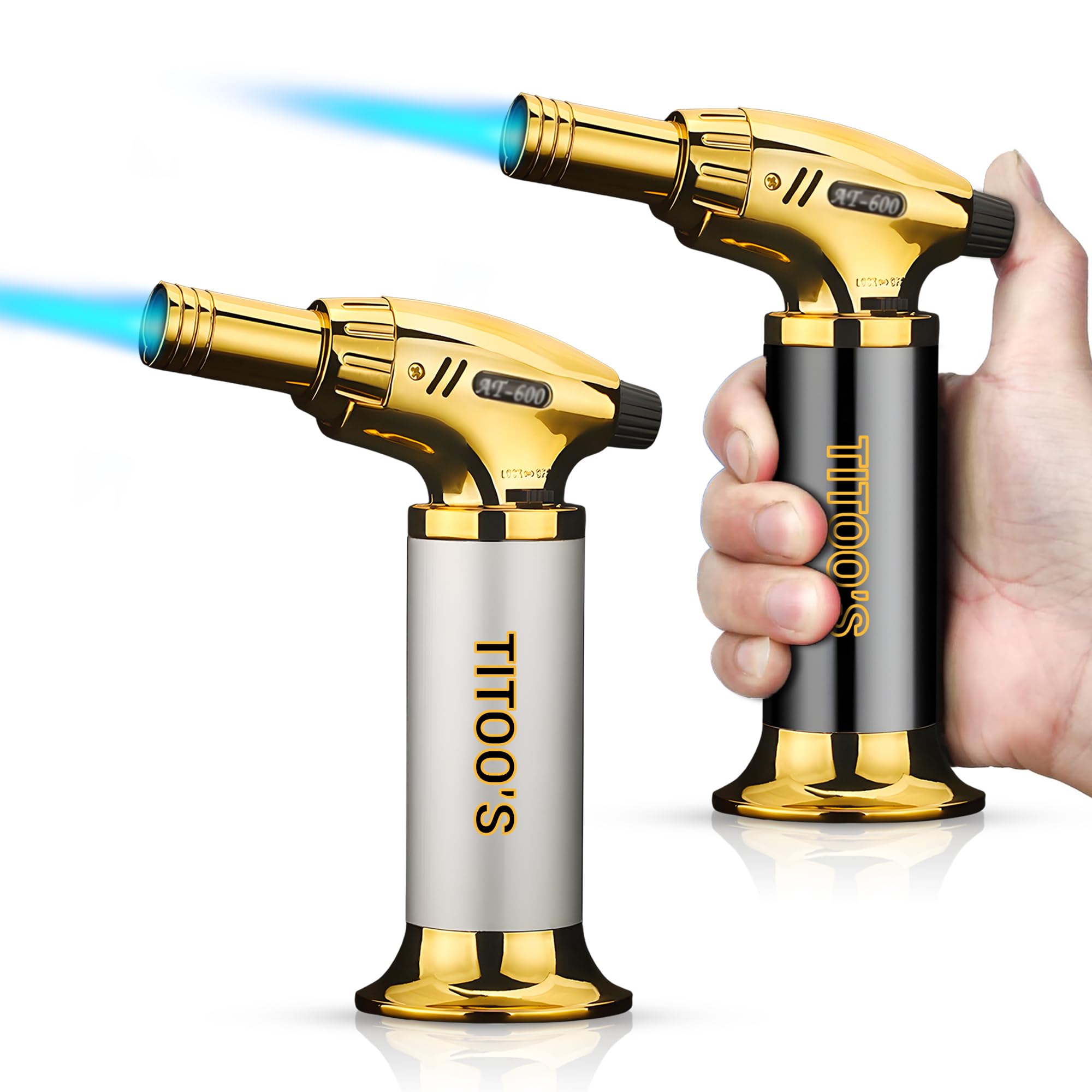 Mua Classy - Colorful 2 Pack Adjustable Flame And Refillable Torch With ...