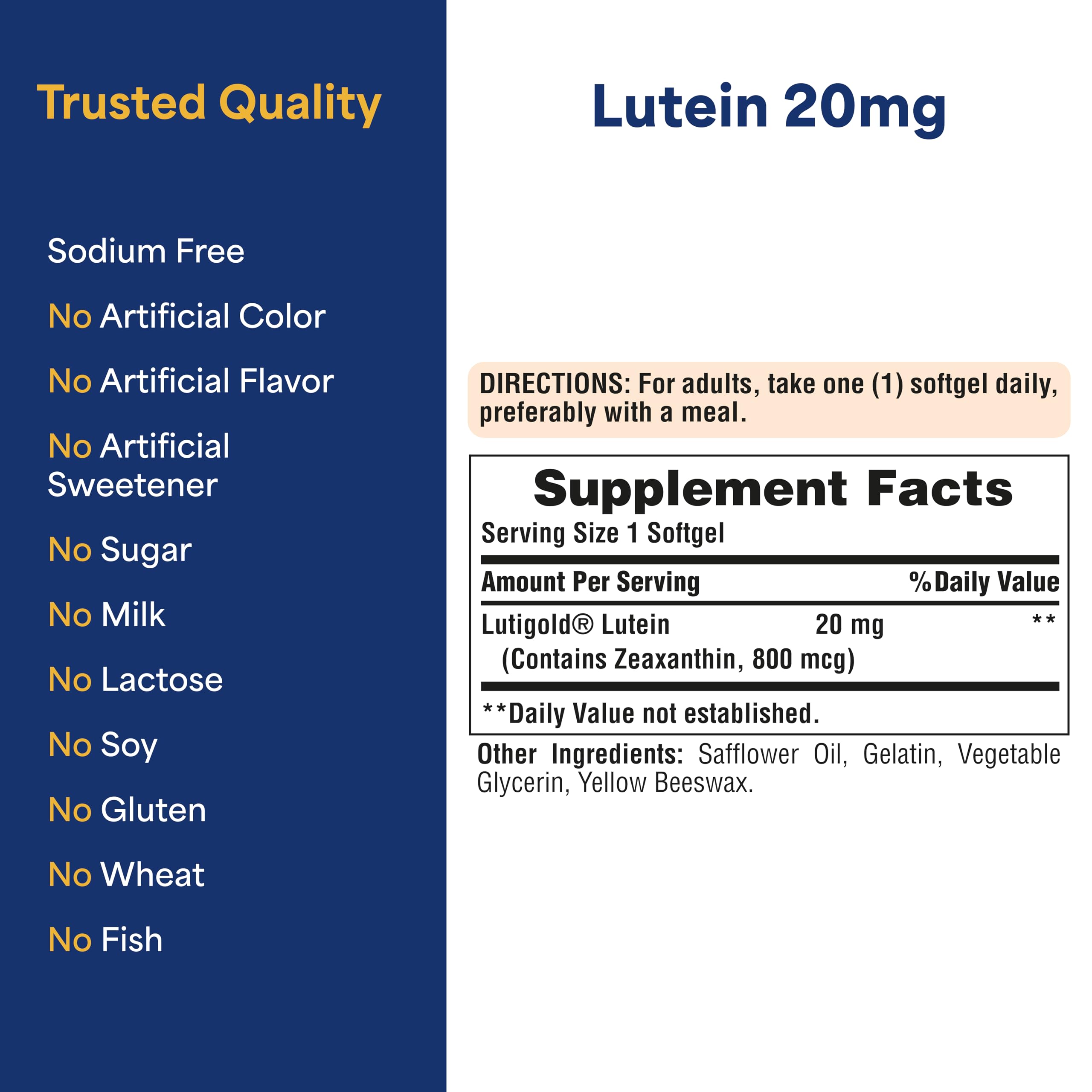 Mua Puritan's Pride Premium Lutigold™ Lutein Carotenoid 20mg with ...
