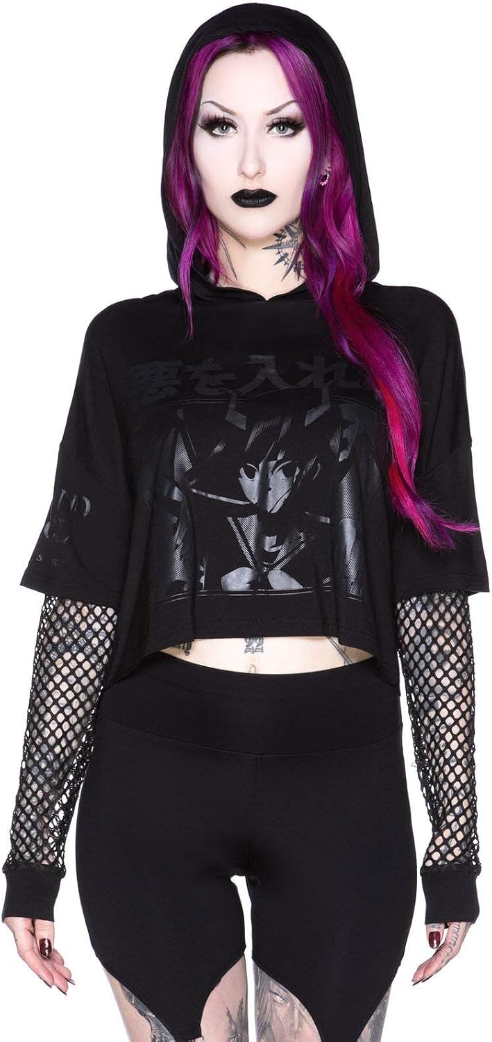Killstar No Angel Crop Top: Amazon.co.uk: Clothing