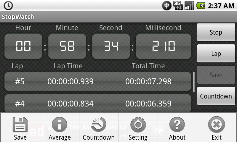 StopWatch:Amazon.de:Appstore for Android