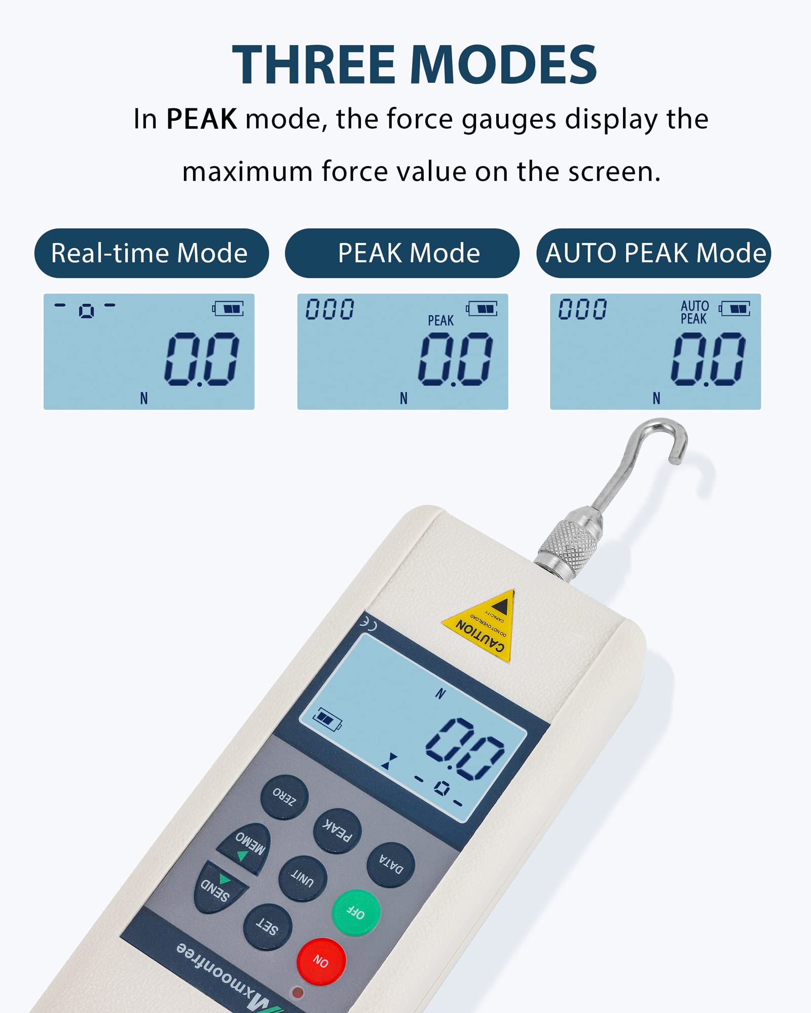 Mua Mxmoonfree 500N Digital Force Gauge Push Pull Gauge with USB Output ...