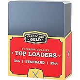 Amazon.com: Cardboard Gold - 100pt Top Loaders for Cards - 25 Count ...