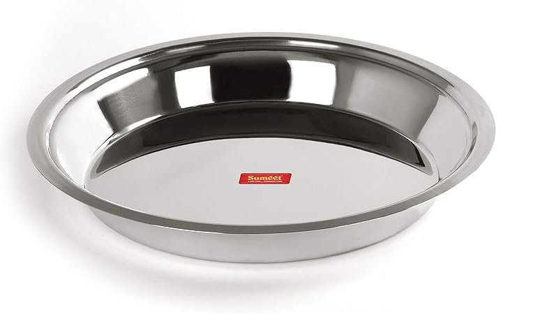 Buy Sumeet Heavy Stainless Steel Parat (3.6Ltr, 35.5Cm) Silver Online ...