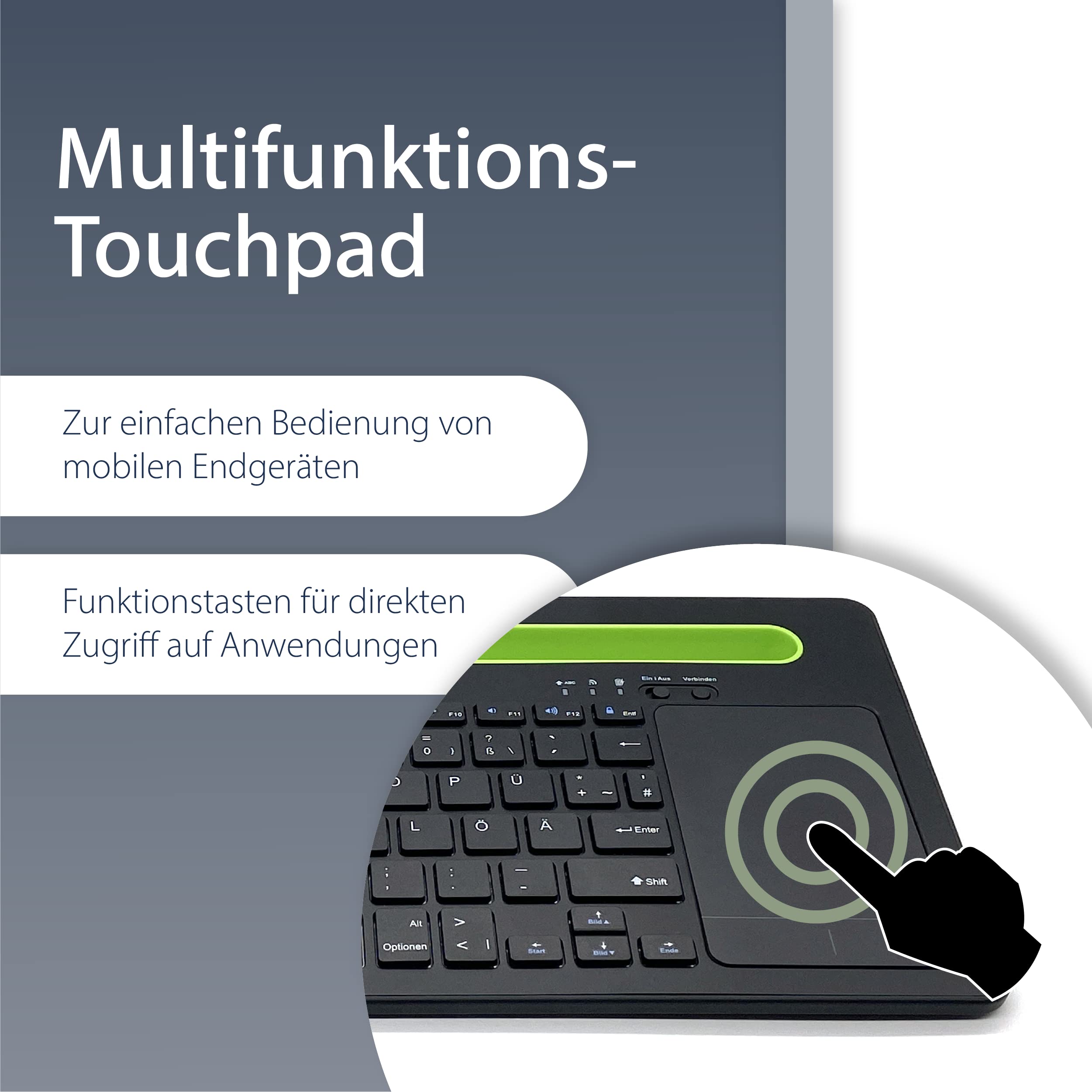 Mua MediaRange, Bluetooth, Compact Multi-Pairing Wireless Keyboard with ...