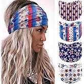 Amazon.com : Olbye 4th of July Headbands USA Patriotic American Flag ...