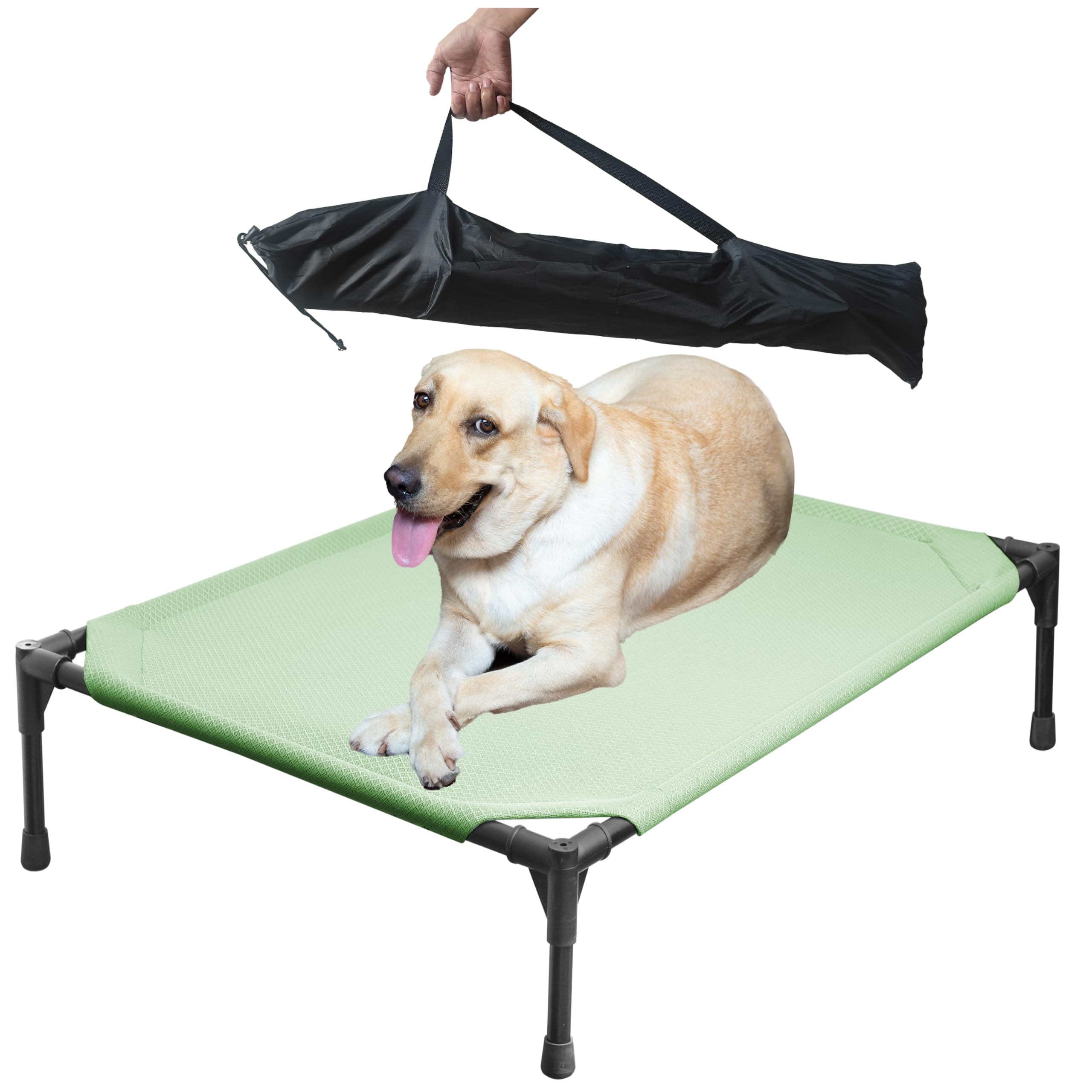 Soft Mesh Elevated Pet Bed for Large Medium Dogs Outdoor Resting Cot ...