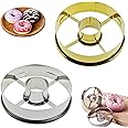 Amazon.com: 2 PACK Stainless Steel Doughnut Cutter 3.86Inch Doughnut Cutters Mousse Ring Cookie ...