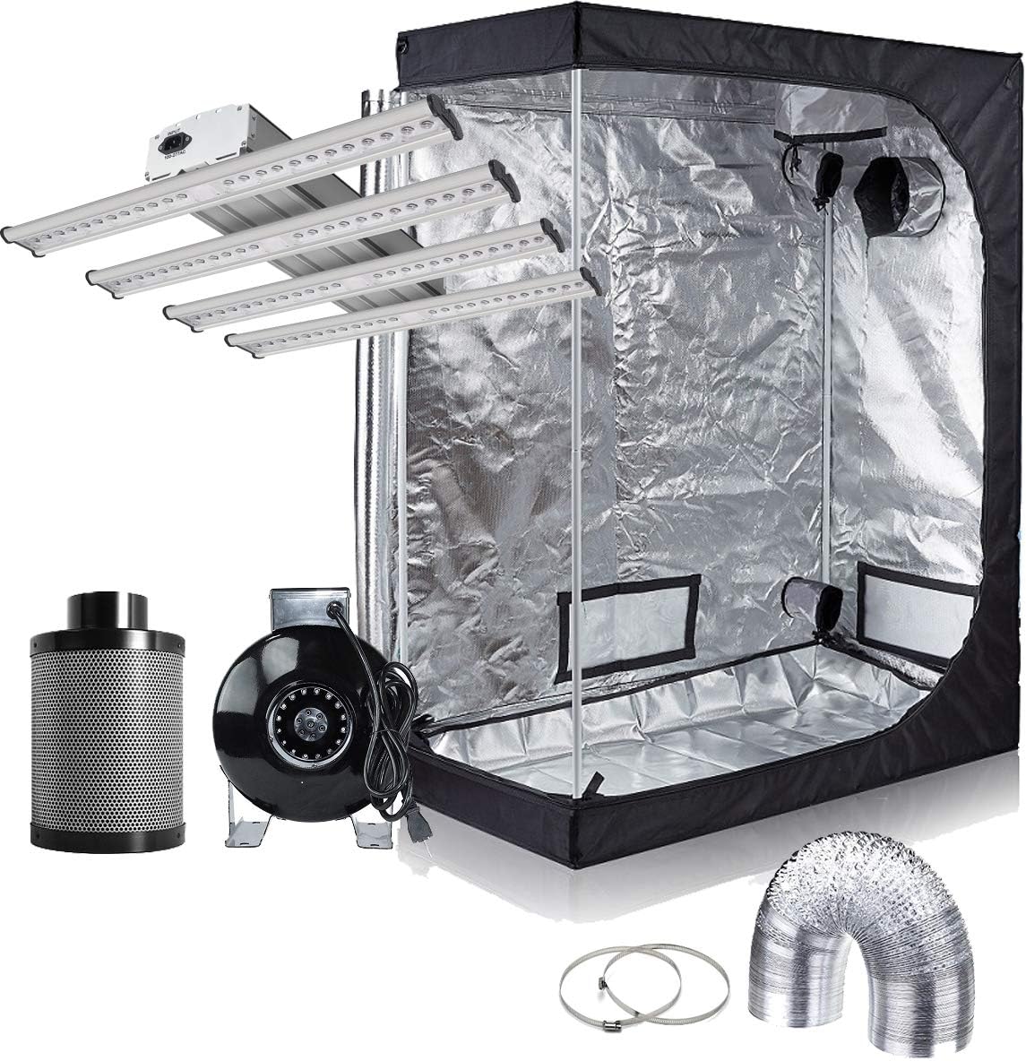 Amazon.com : Hydro Plus Grow Tent Complete Kit Full Spectrum Pre ...