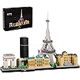 Amazon.com: Architecture Paris Micro Building Blocks Set with Eiffel Tower and The Louvre ...