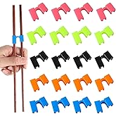 Amazon.com: Suttmin 200 Pcs Reusable Chopsticks Helper Multicolor ...