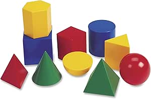 Amazon.com: Learning Resources Large Geometric Shapes, 10 Pieces : Toys ...