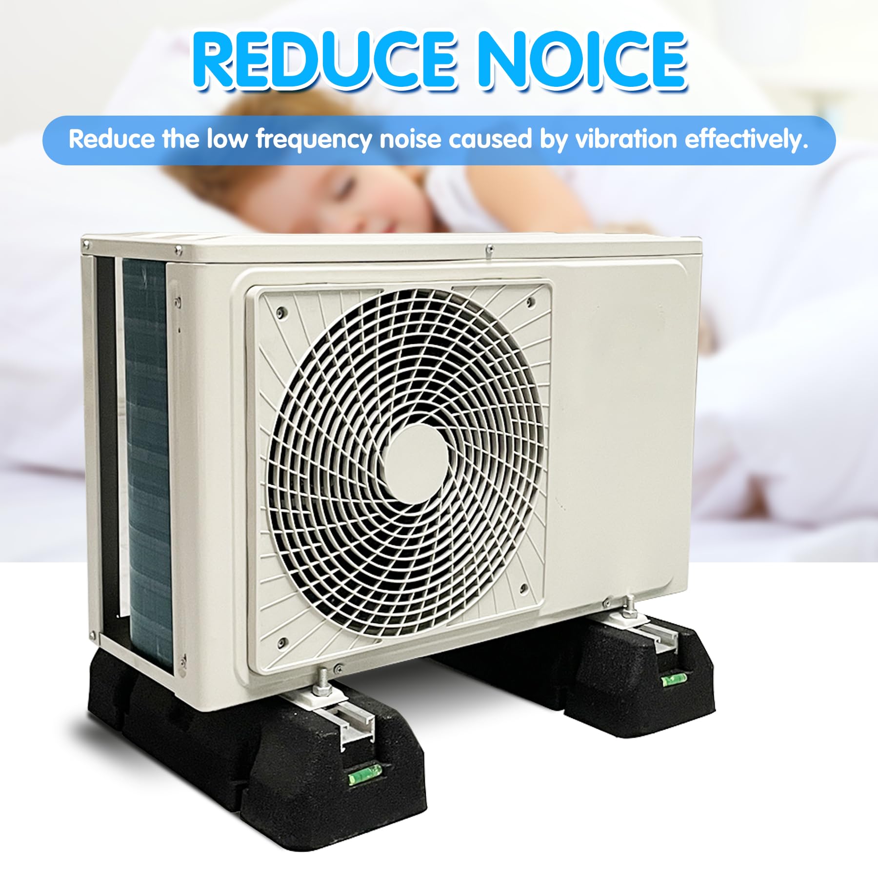 Mua Air Jade Floor Mounting Base Kit for Ductless Mini Split Air Conditioner Condensers, Rubber ...