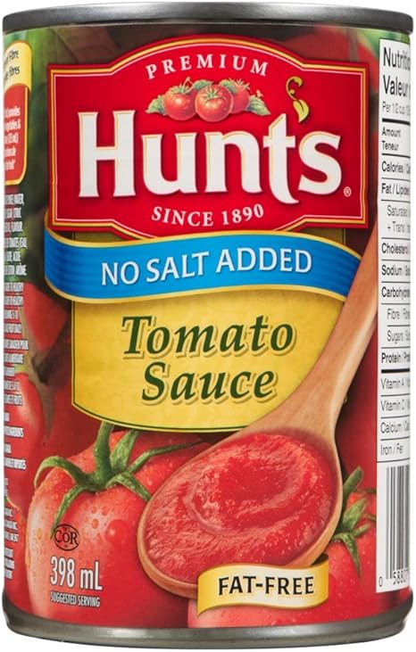 Hunt's Tomato Sauce No Salt Added (Pack of 24): Amazon.ca: Grocery