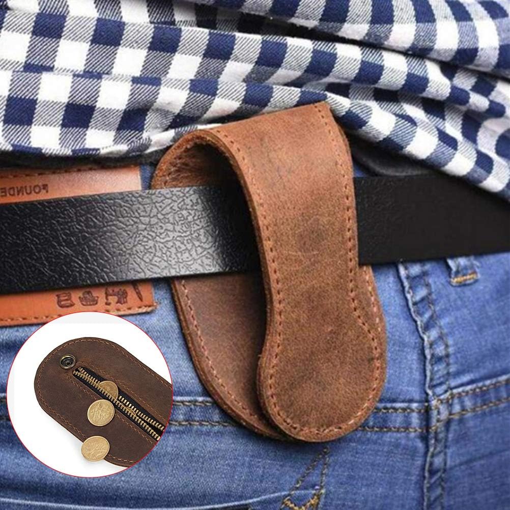 BraveWind 2 Pack Leather Coin Purse Leather Slapjack Vintage Coin Purse ...