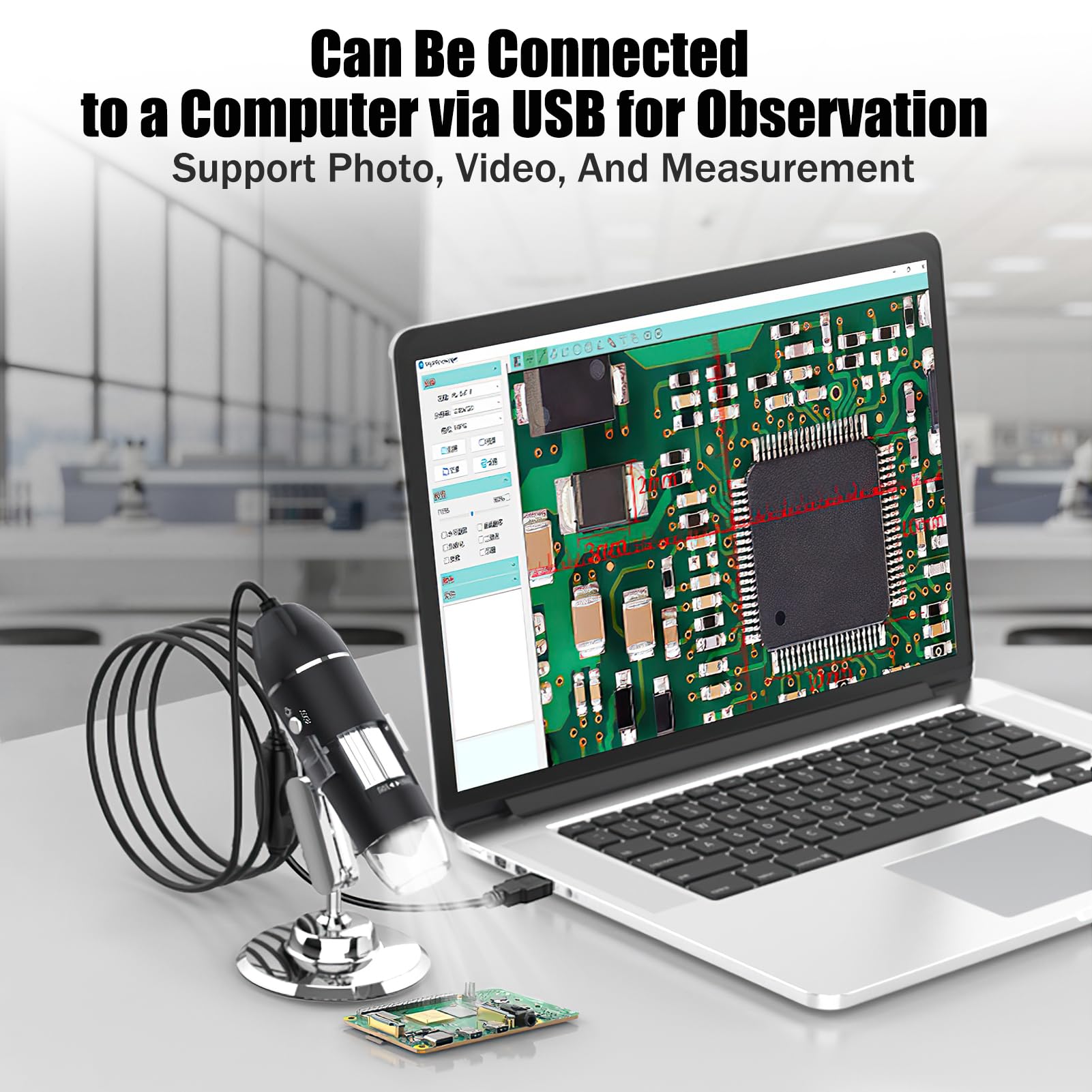 USB Digital Microscope Camera 50X To 1600X LED Microscope HD Handheld ...