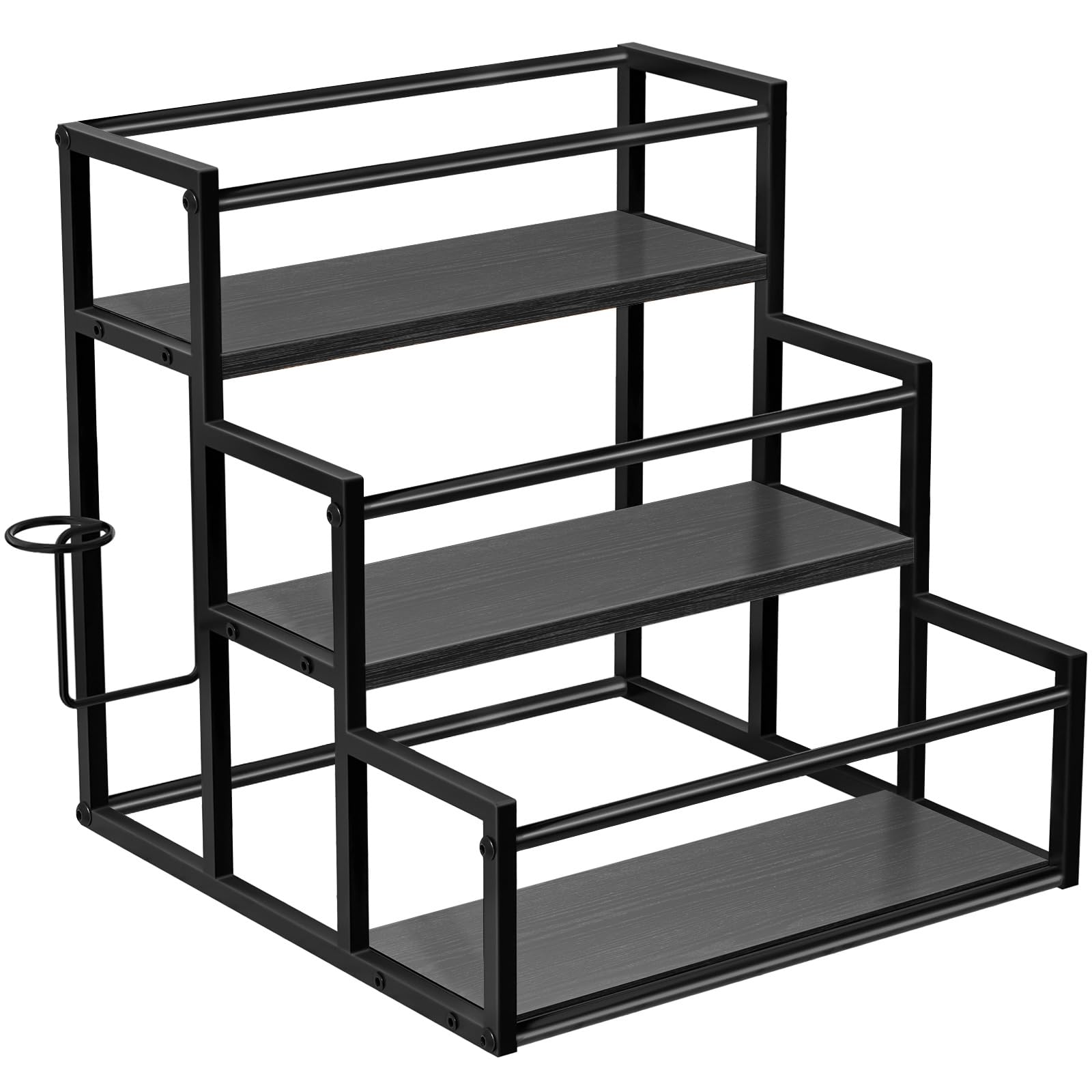 Vantimo Coffee Syrup Organizer Rack, Spice Rack Organizer, 3 Tier Syrup ...