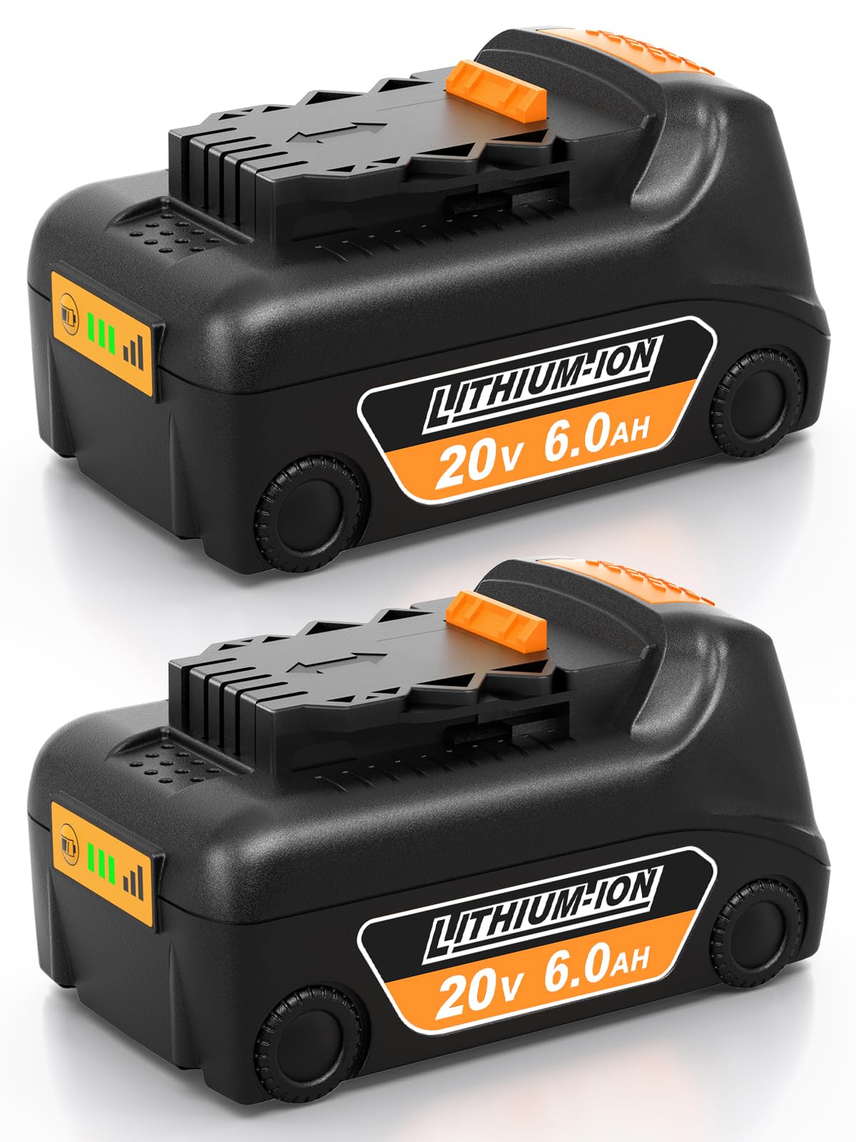 PTOOMLE 2Pack Replacement for Dewalt Battery 20V 6000mAh Battery ...