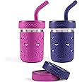 Amazon.com: Pandaloo® Smoothie Cups for Kids - Stainless Steel Toddler ...
