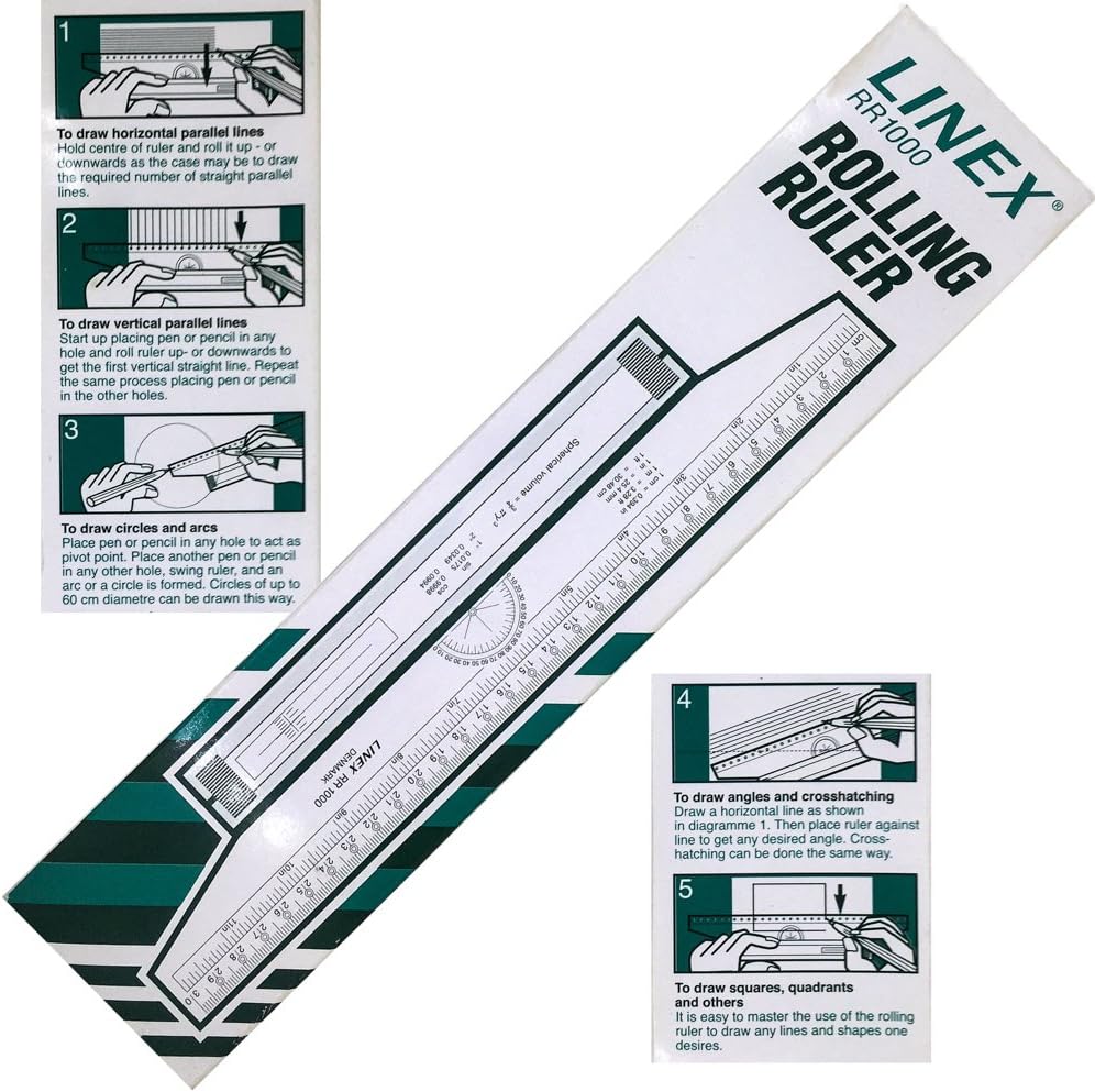 Linex 300mm Rolling Ruler – BigaMart
