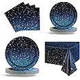 Amazon.com: Starry Galaxy Party Supplies,Night Sky Party Tableware ...