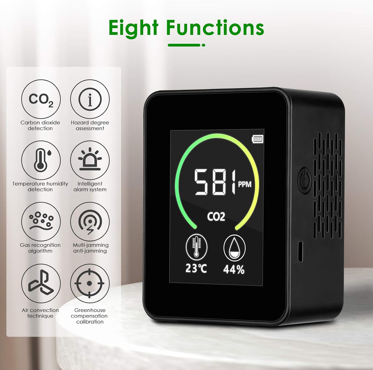 CO2 Carbon Dioxide Detector, Vogvigo CO2 Measurement Device, air ...