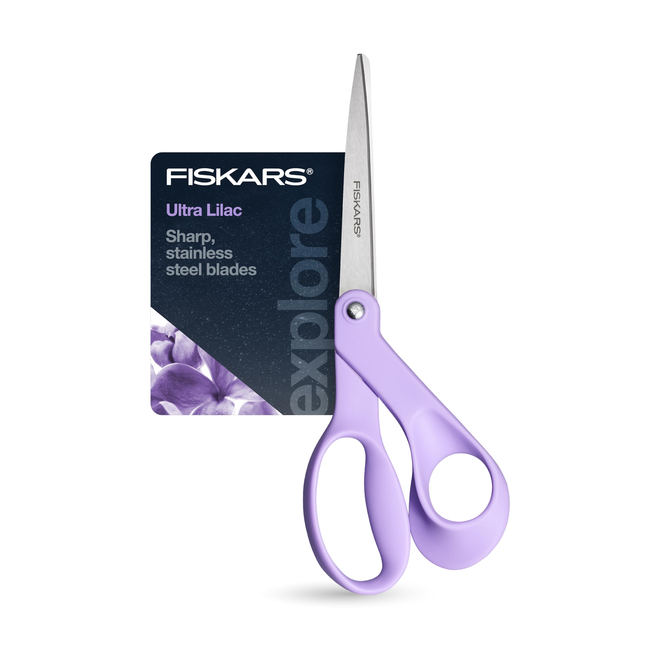 Fiskars Ultra Lilac Scissors, Explore Design Collection, High-Grade ...